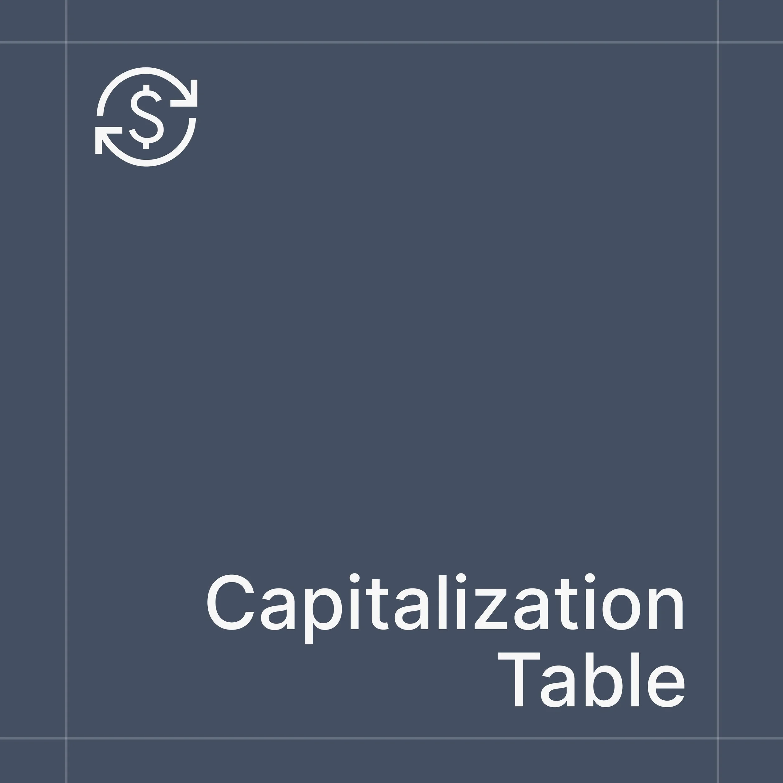 CAPITALIZATION TABLE — S3 Ventures: The Largest Venture Capital Firm ...