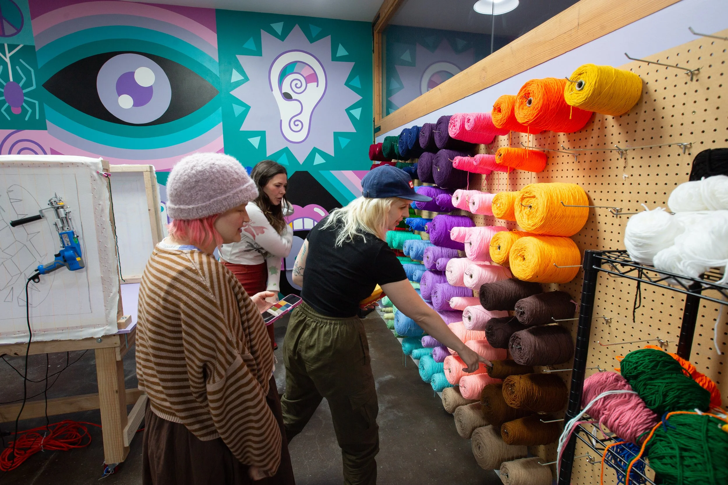 Fuzzy Space | Join Our Tufting Classes Now