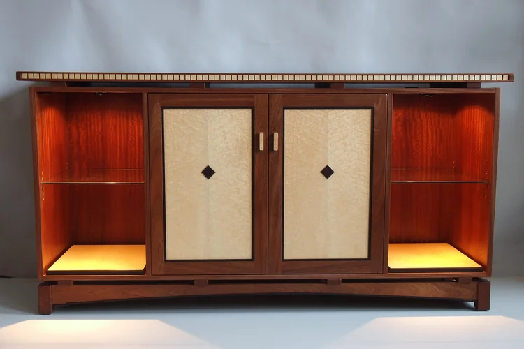 Custom handmade Audio-Video Stereo cabinets — Joel Liebman Furniture