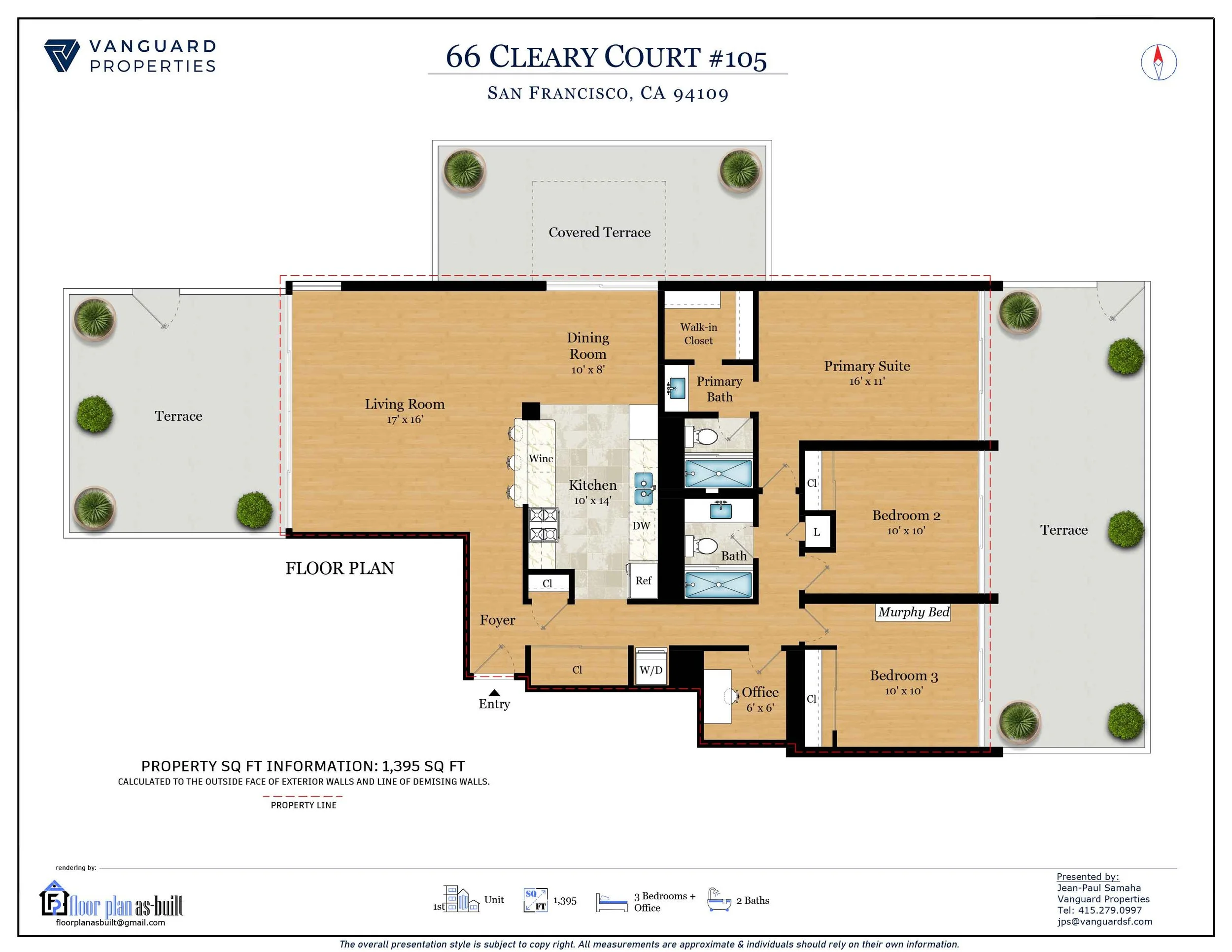 Floor Plans — 66 Cleary Court, Unit 105
