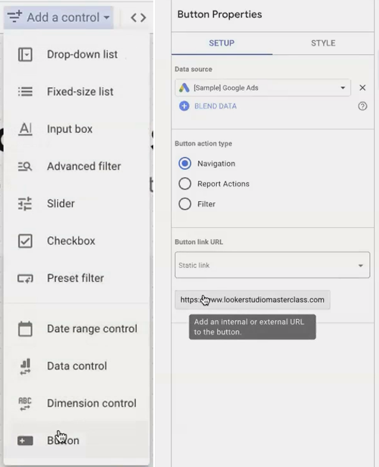 Looker Studio Button Tutorial: Create One-Click Filters, Dynamic Links ...