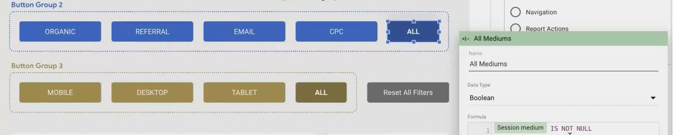 Looker Studio Button Tutorial: Create One-Click Filters, Dynamic Links ...