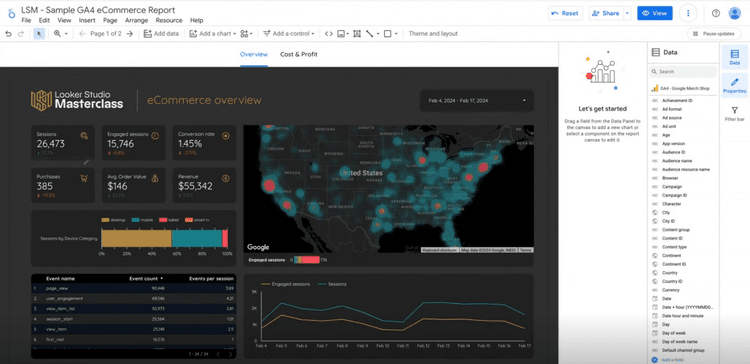 Looker Studio Tutorial: Scorecards, Maps & Dashboard Design — Looker ...