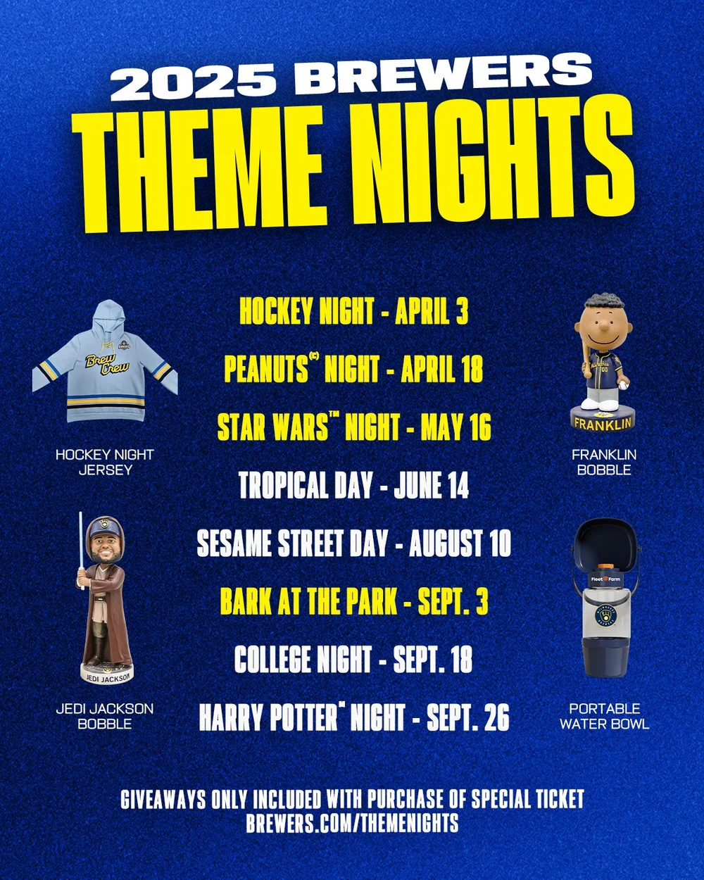 Guide to Milwaukee Brewers 2025 Game Promotions — North Shore Family ...