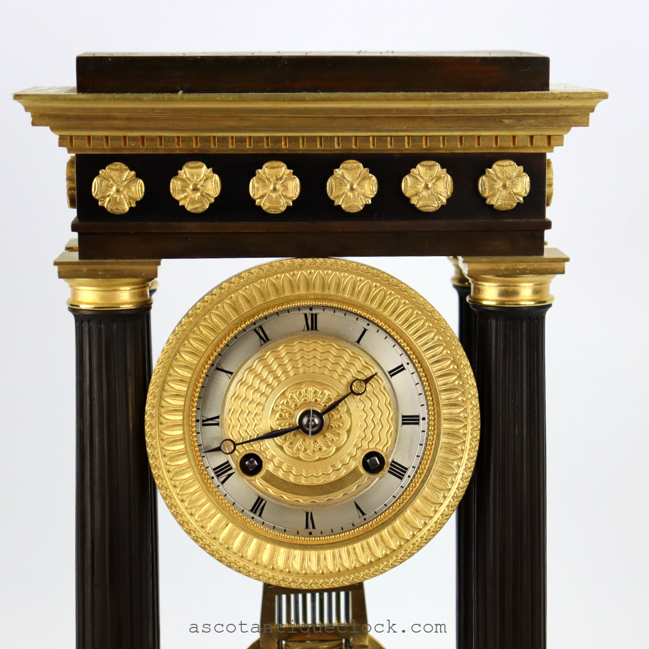 Late 19th Century French Pillar clock — Ascot Antique Clocks