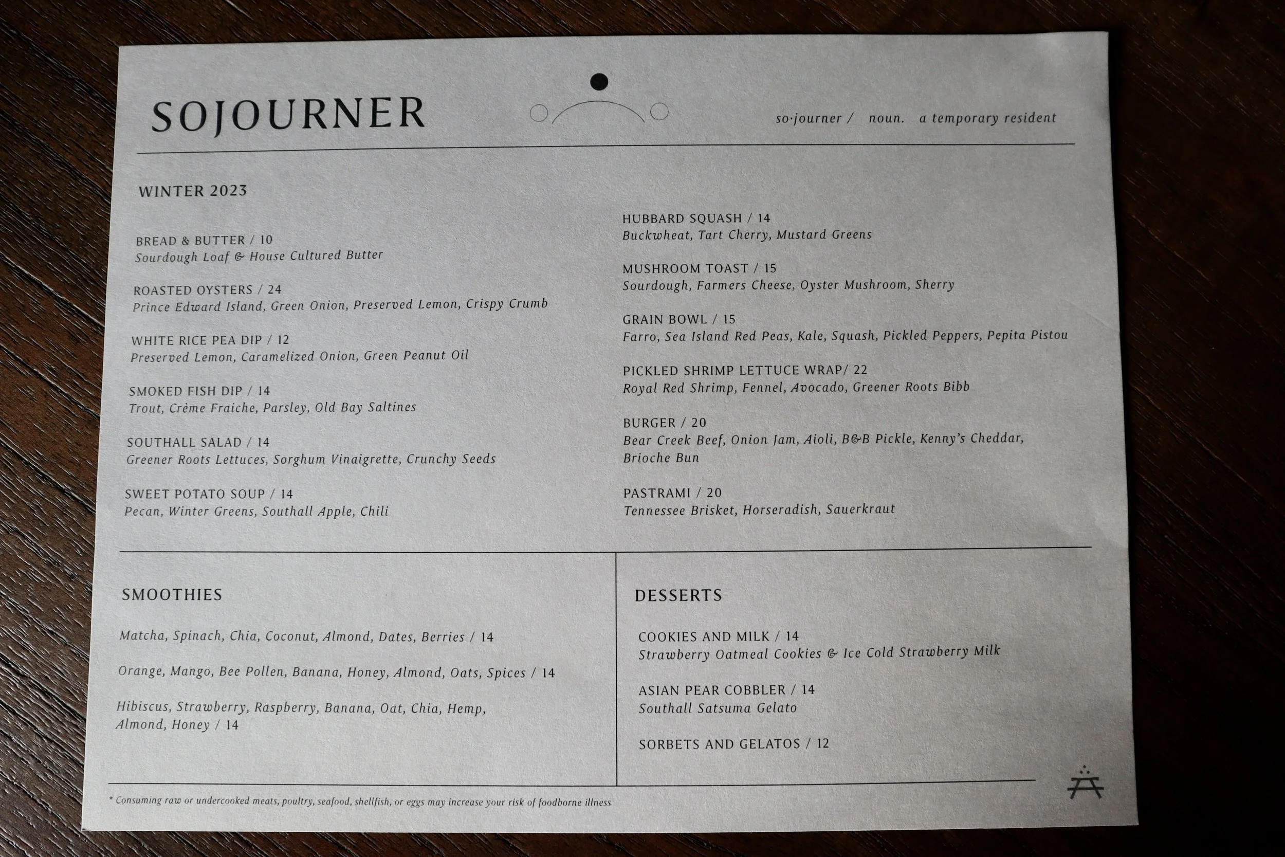 Franklin | Relish The Flavors Of The Season At Sojourner — Blonde ...