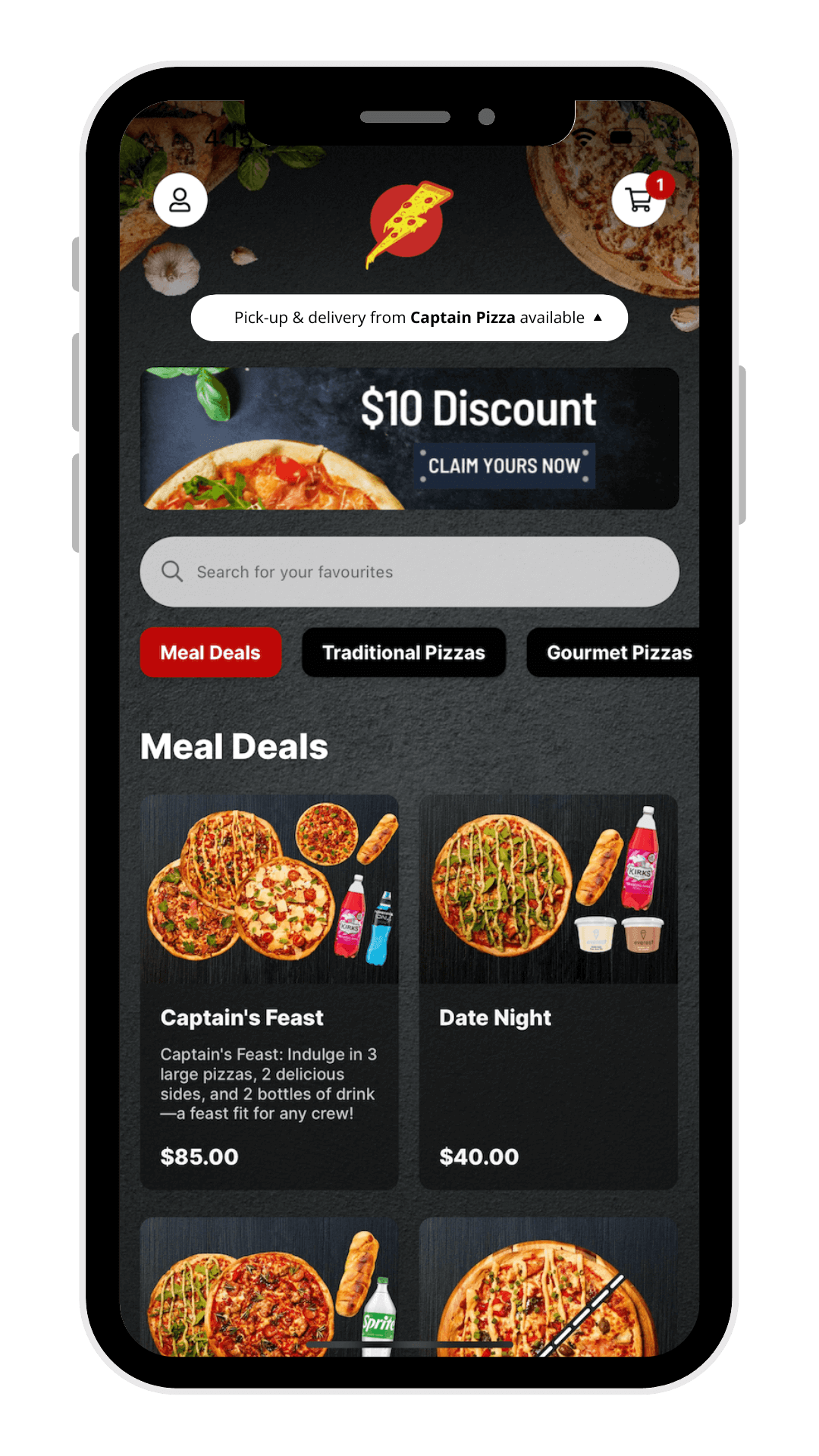 Download App | Captain Pizza