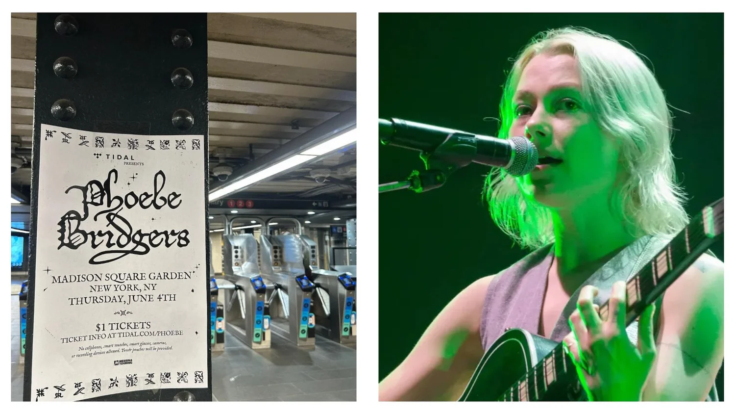 Phoebe Bridgers announces surprise NYC show with tickets starting at $1 ...