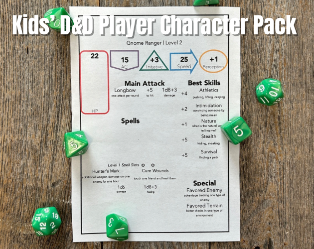 Kids' Dungeons & Dragons Shop — The Kids Table DnD - Dungeons & Dragons ...