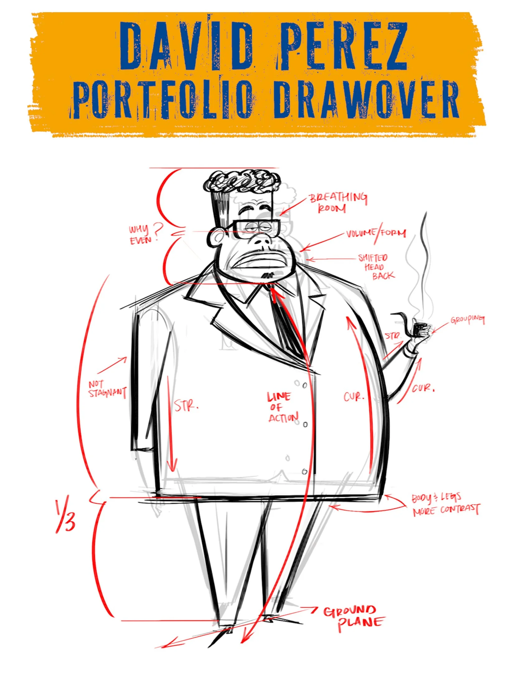 Character Design Portfolio Drawover — David Perez
