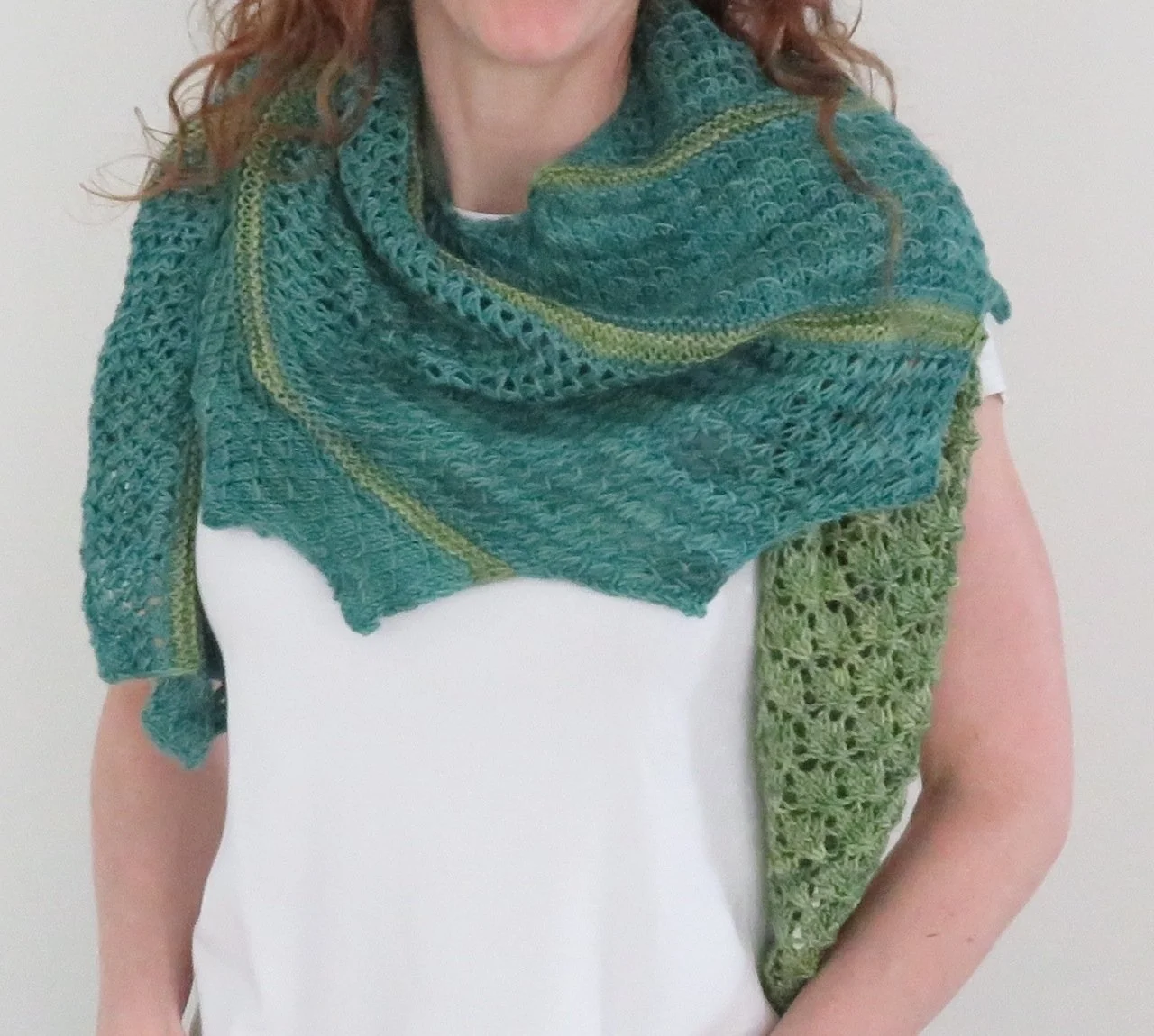 Mermaid-themed shawl knitting pattern with enchanting stitches for ...