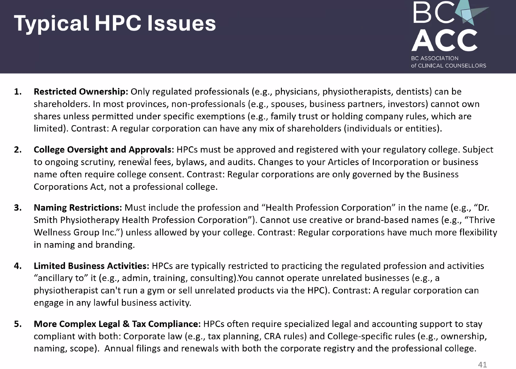 BCACC Requirements | Counsellor Regulation BC — Group Practice Network