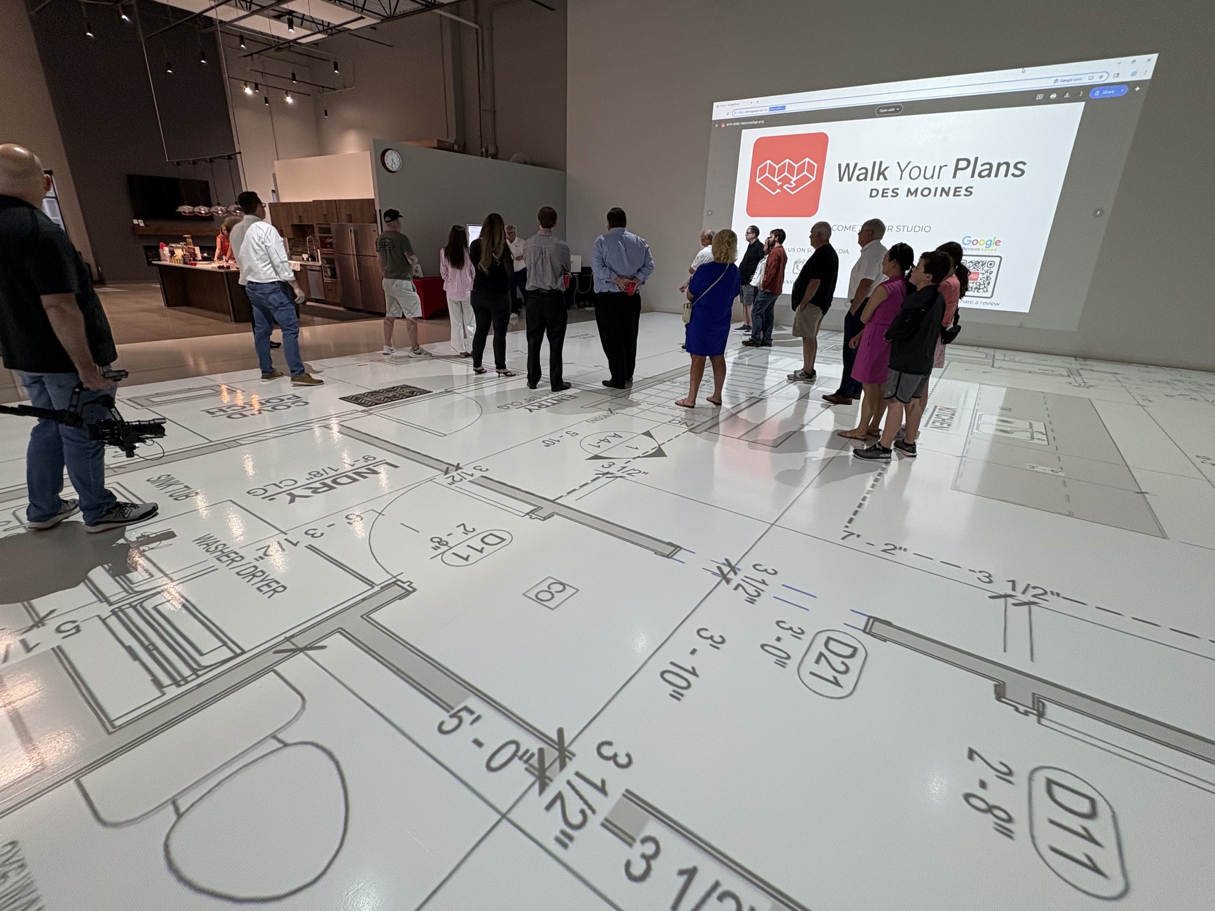 Walk Your Plans Des Moines | Life-Size Floor Plans