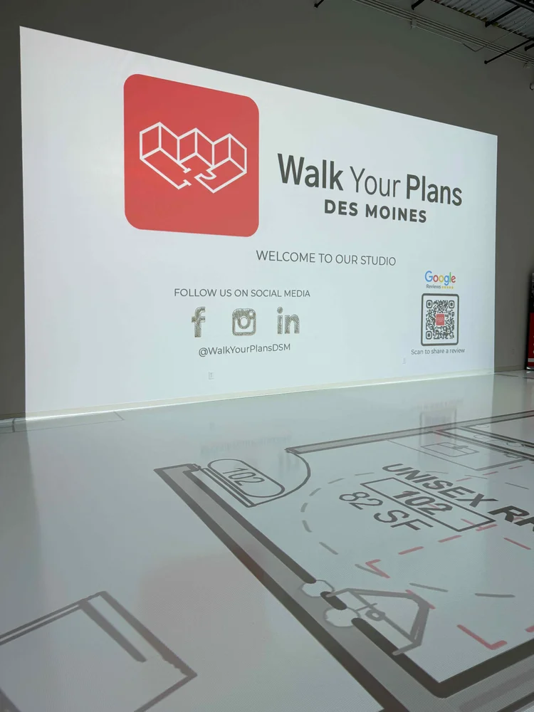 Walk Your Plans Des Moines | Life-Size Floor Plans