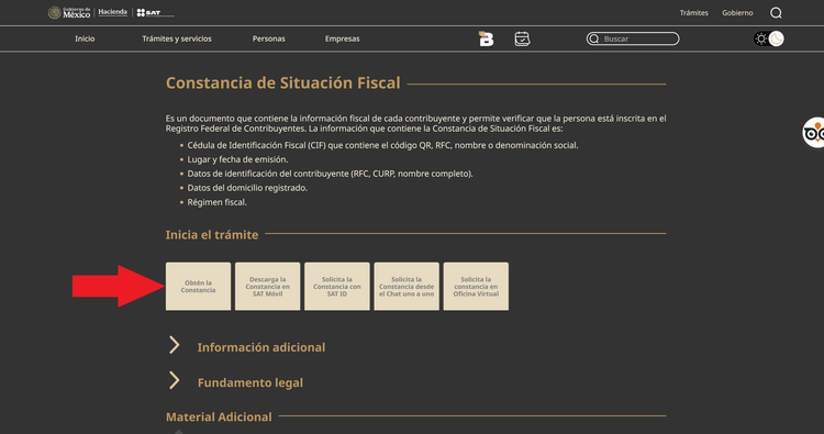 Constancia de Situacion Fiscal (CSF) — SAFIC
