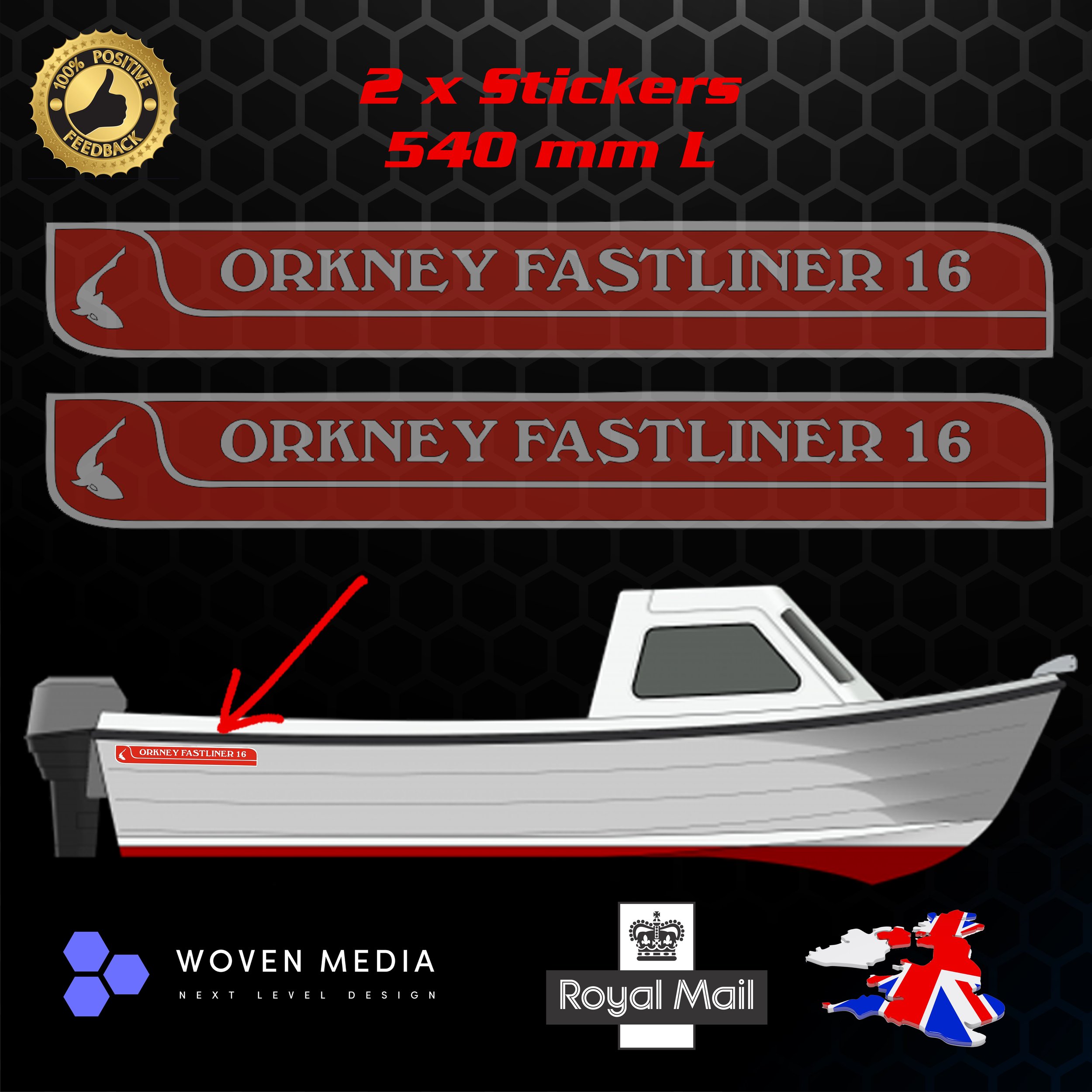 Boat Decals, Stickers & Vinyl Lettering UK — Woven Media