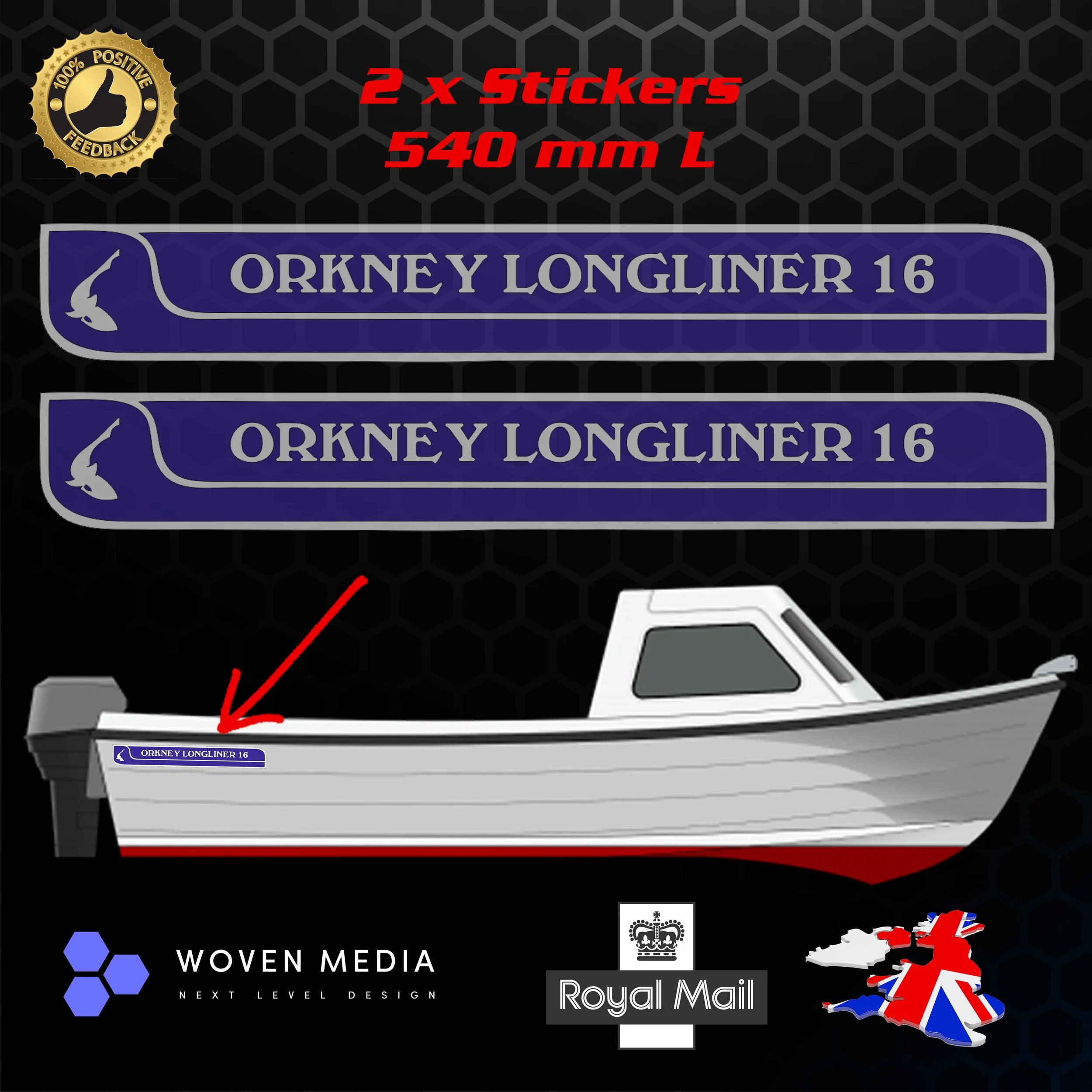 Boat Decals, Stickers & Vinyl Lettering UK — Woven Media