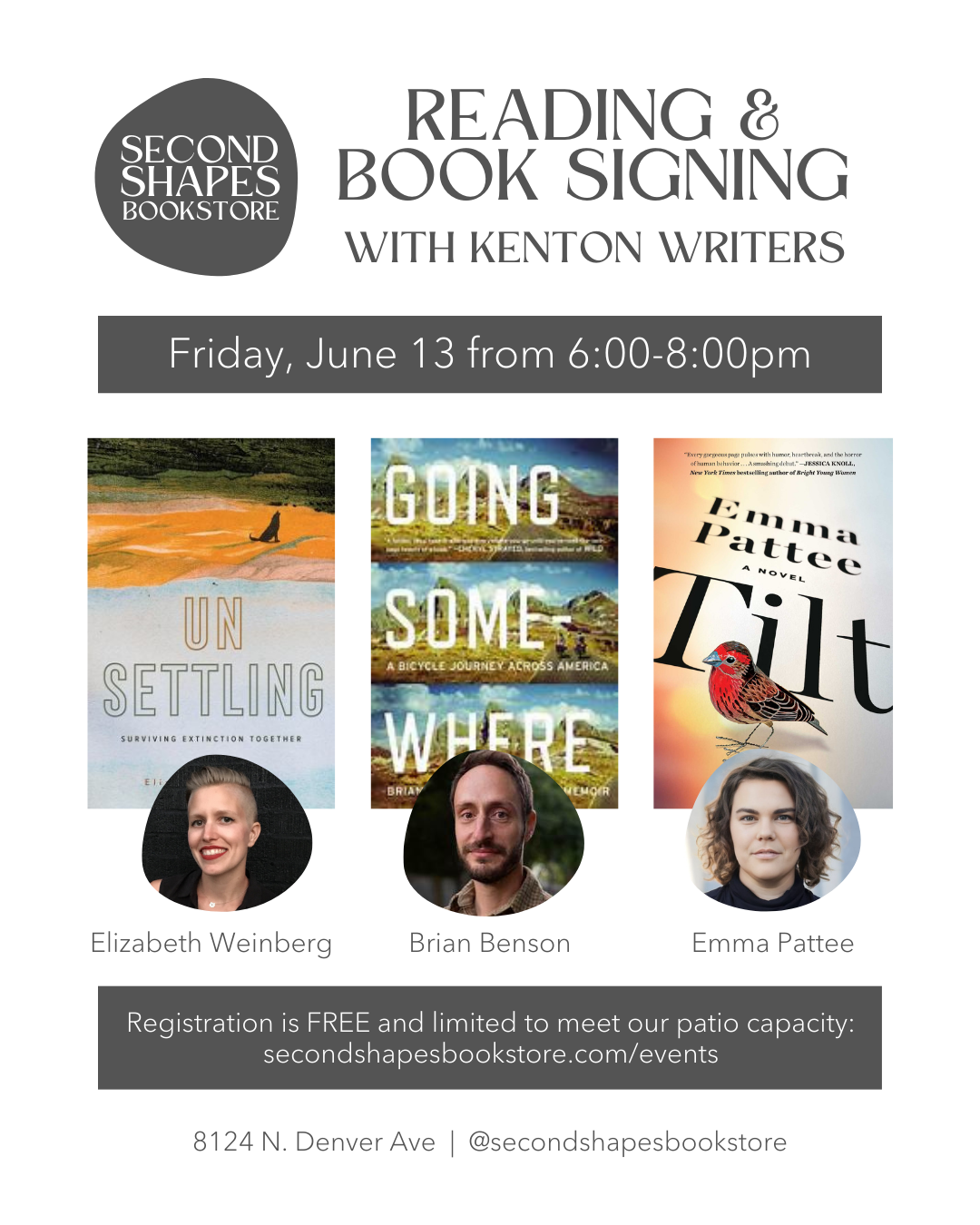 Events — Second Shapes Bookstore