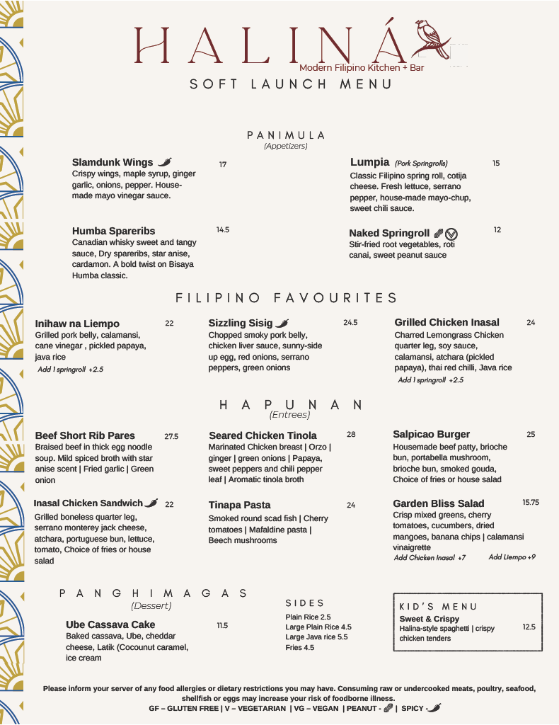 HALINÁ | Experience Modern Filipino Cuisine