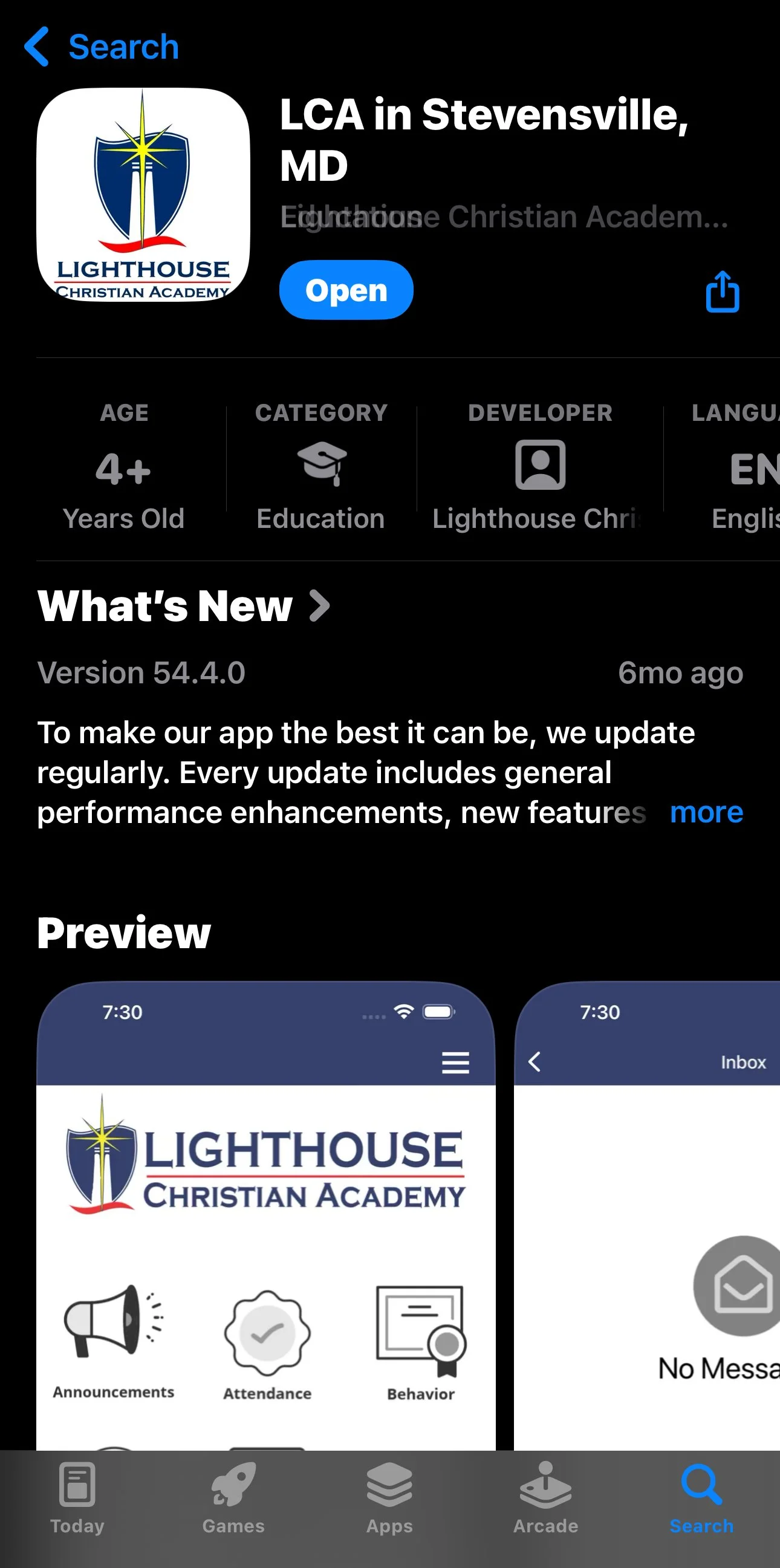 Parent Home — Lighthouse Christian Academy