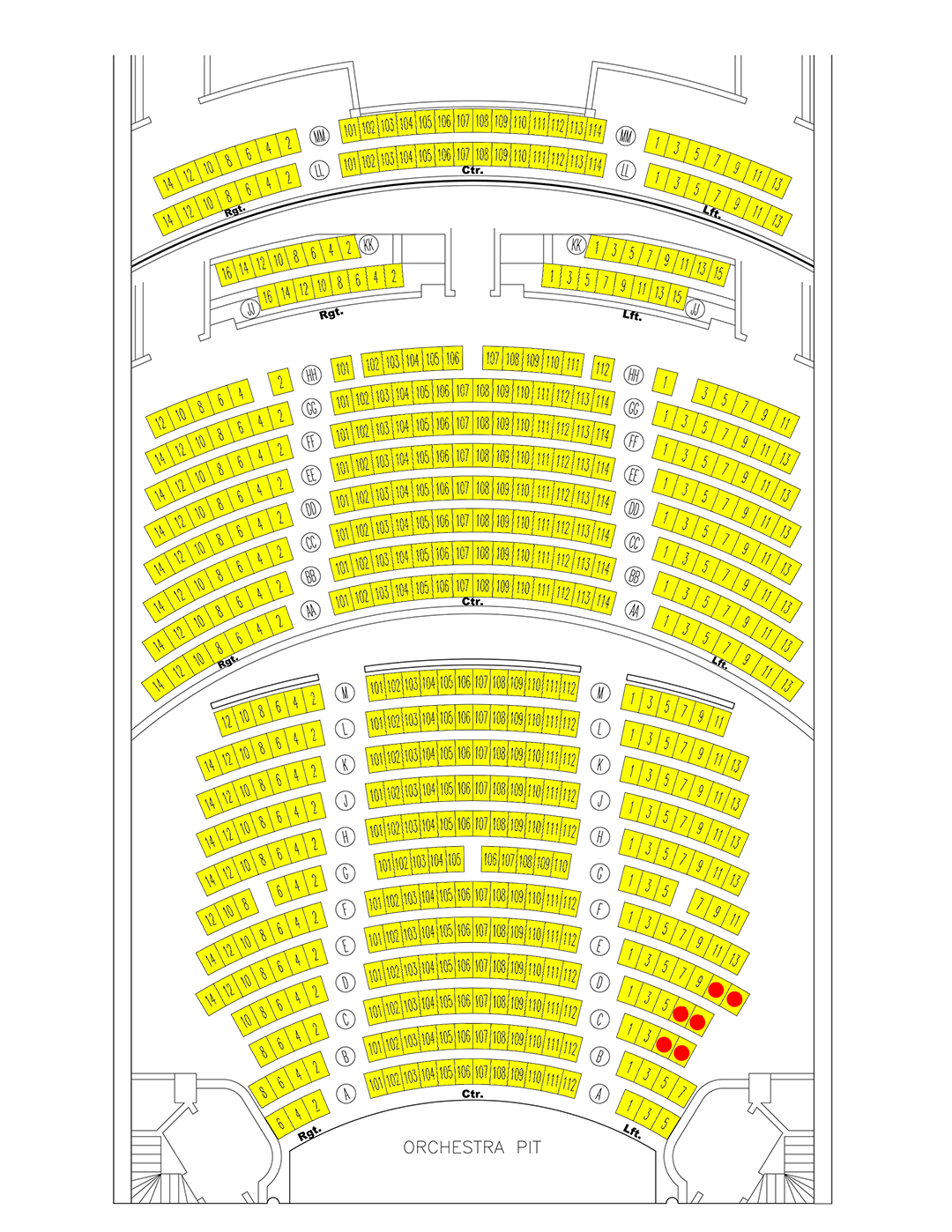 Opera House Seating — Dothan Opera House