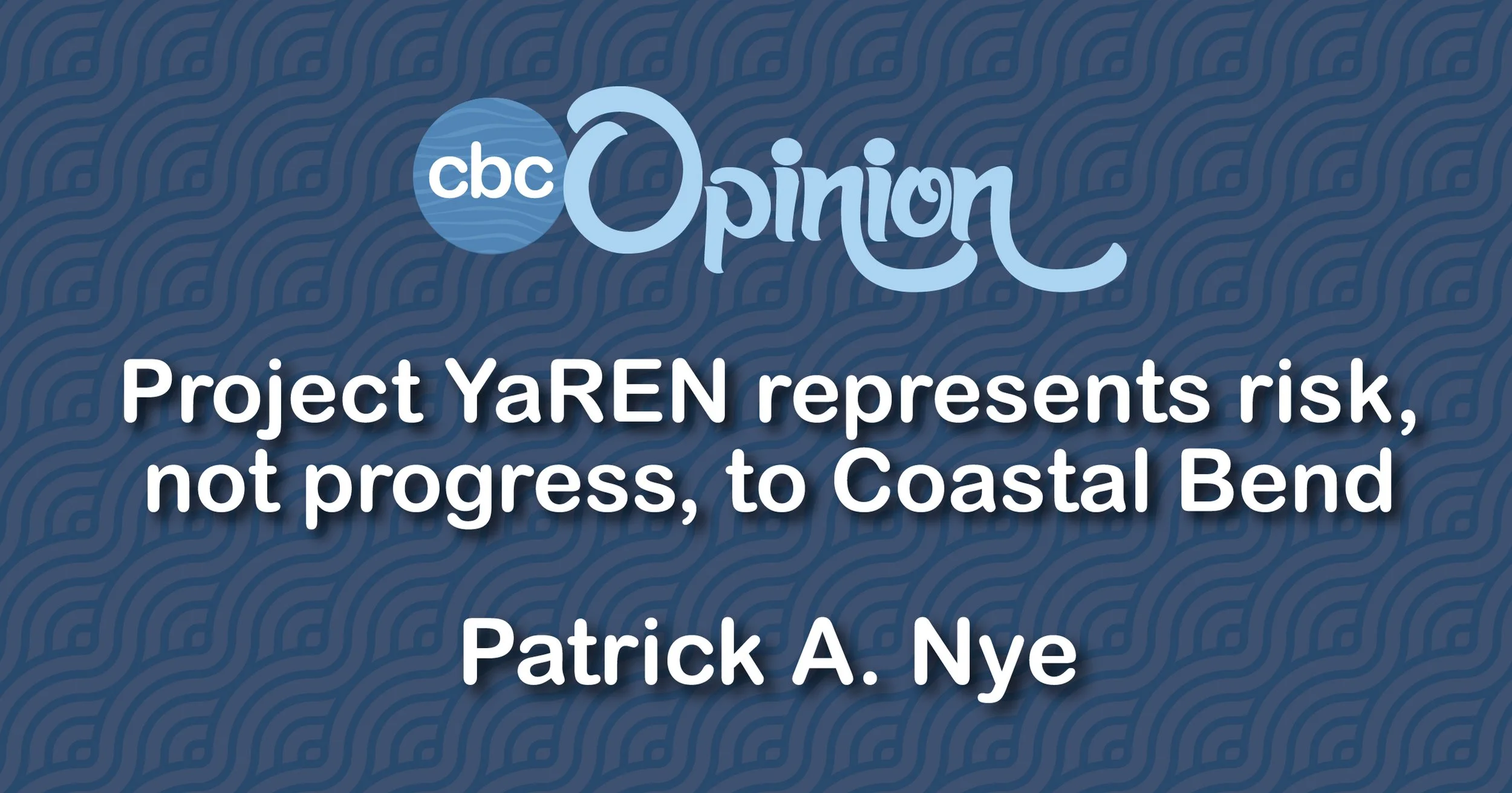 Project YaREN represents risk, not progress, to Coastal Bend — Coastal ...