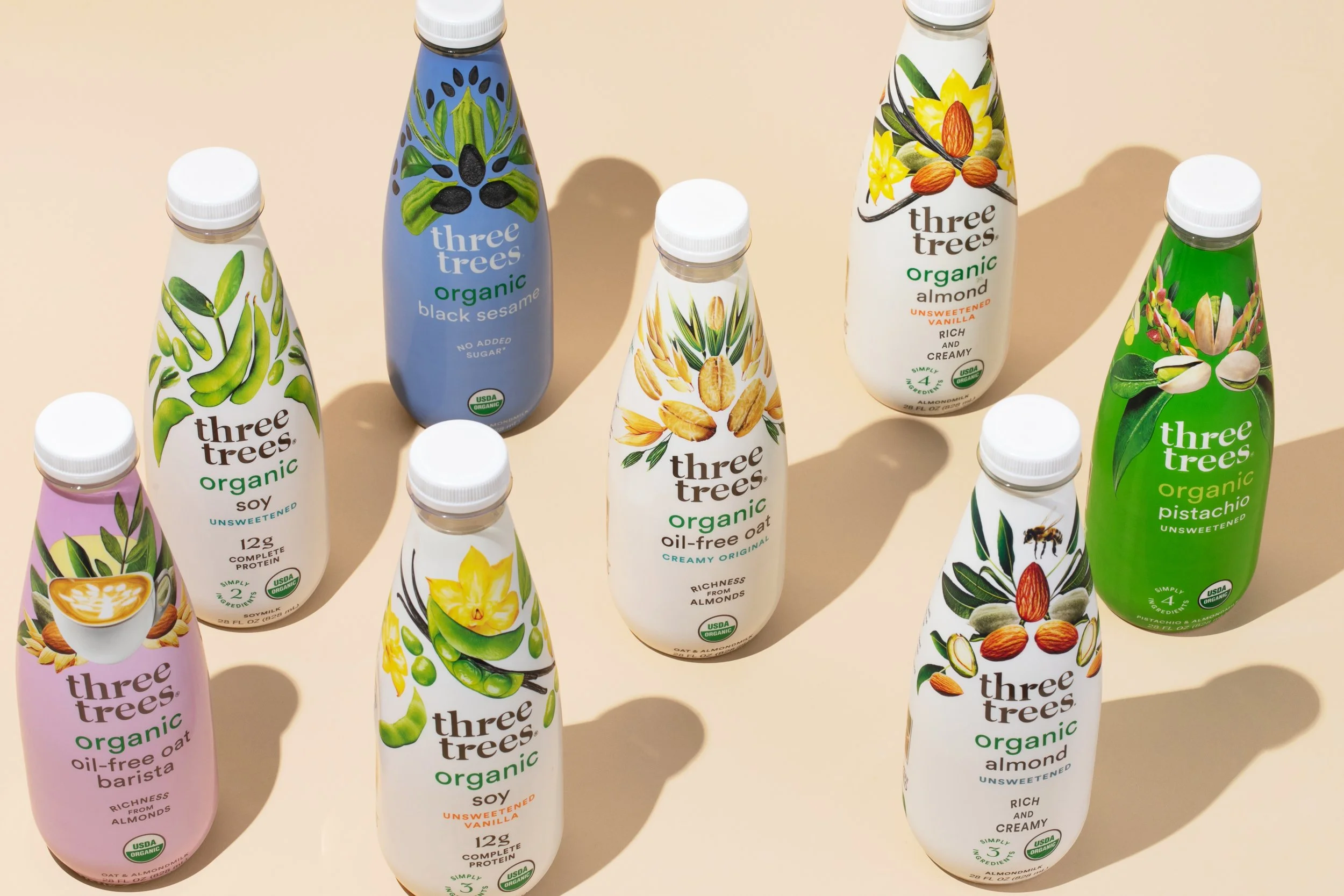 Three Trees Foods | The Whole Milk of Almond Milks: More Almonds, More ...