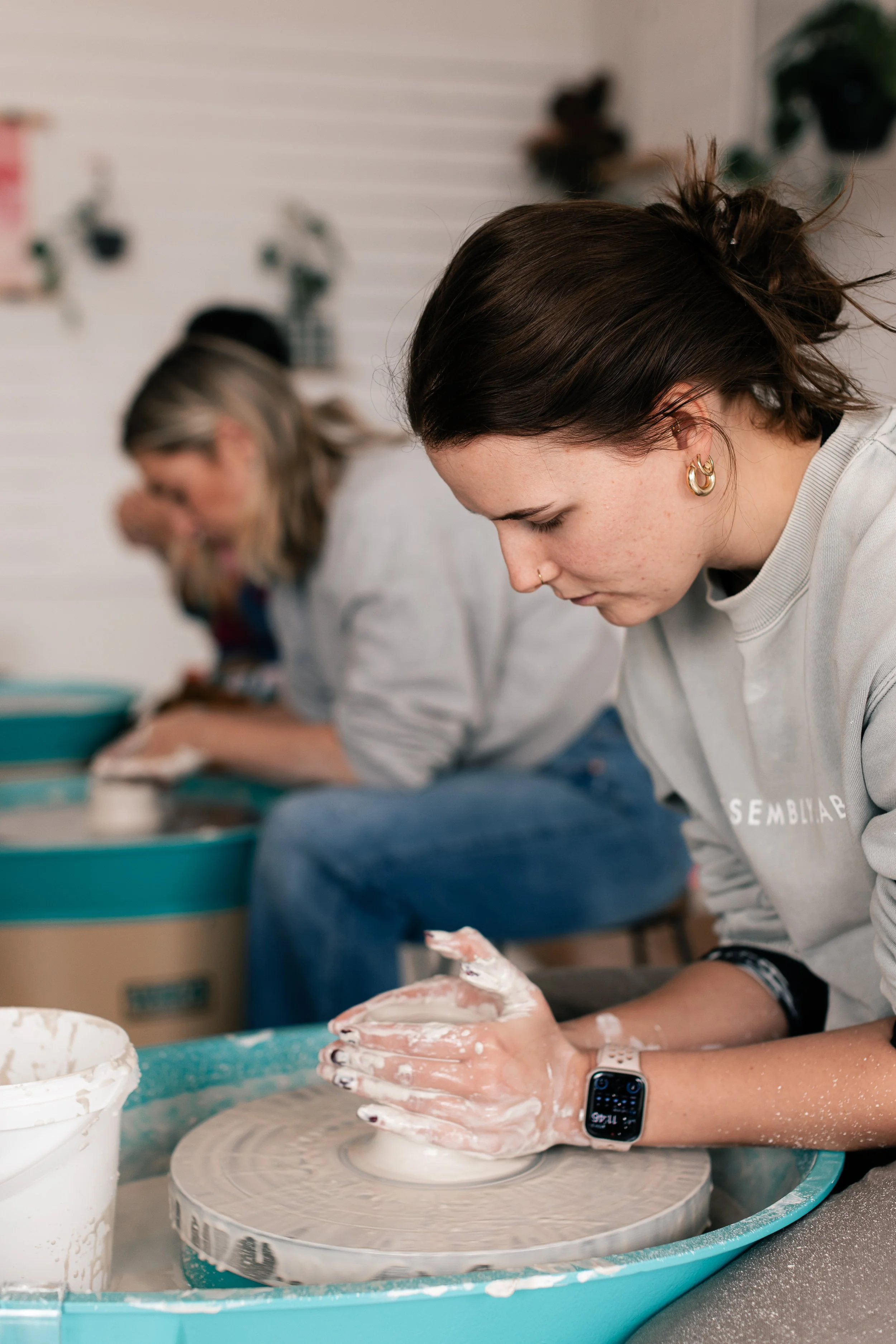 Try the pottery wheel — Clayful Pottery Studio