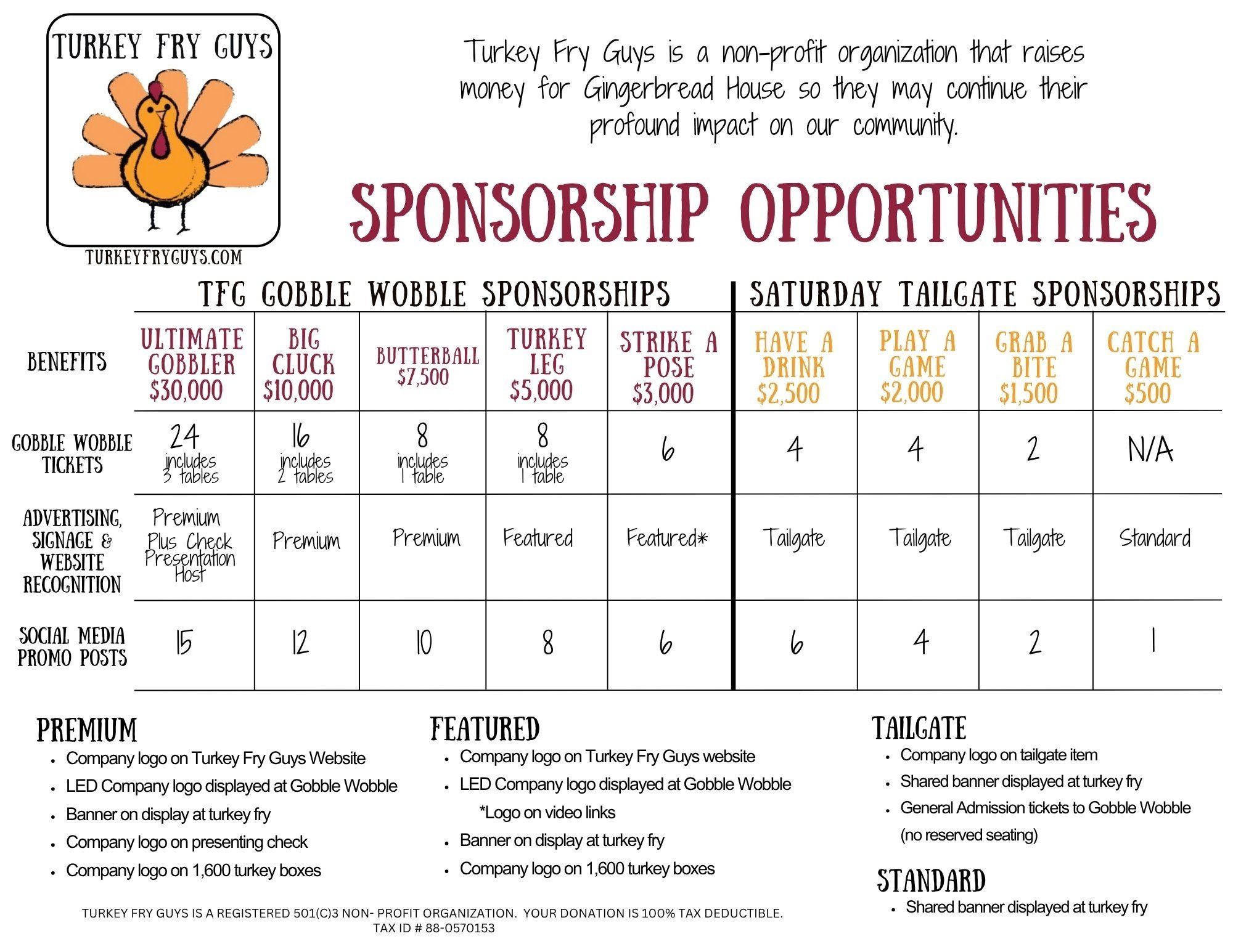 Be A Sponsor — Turkey Fry Guys