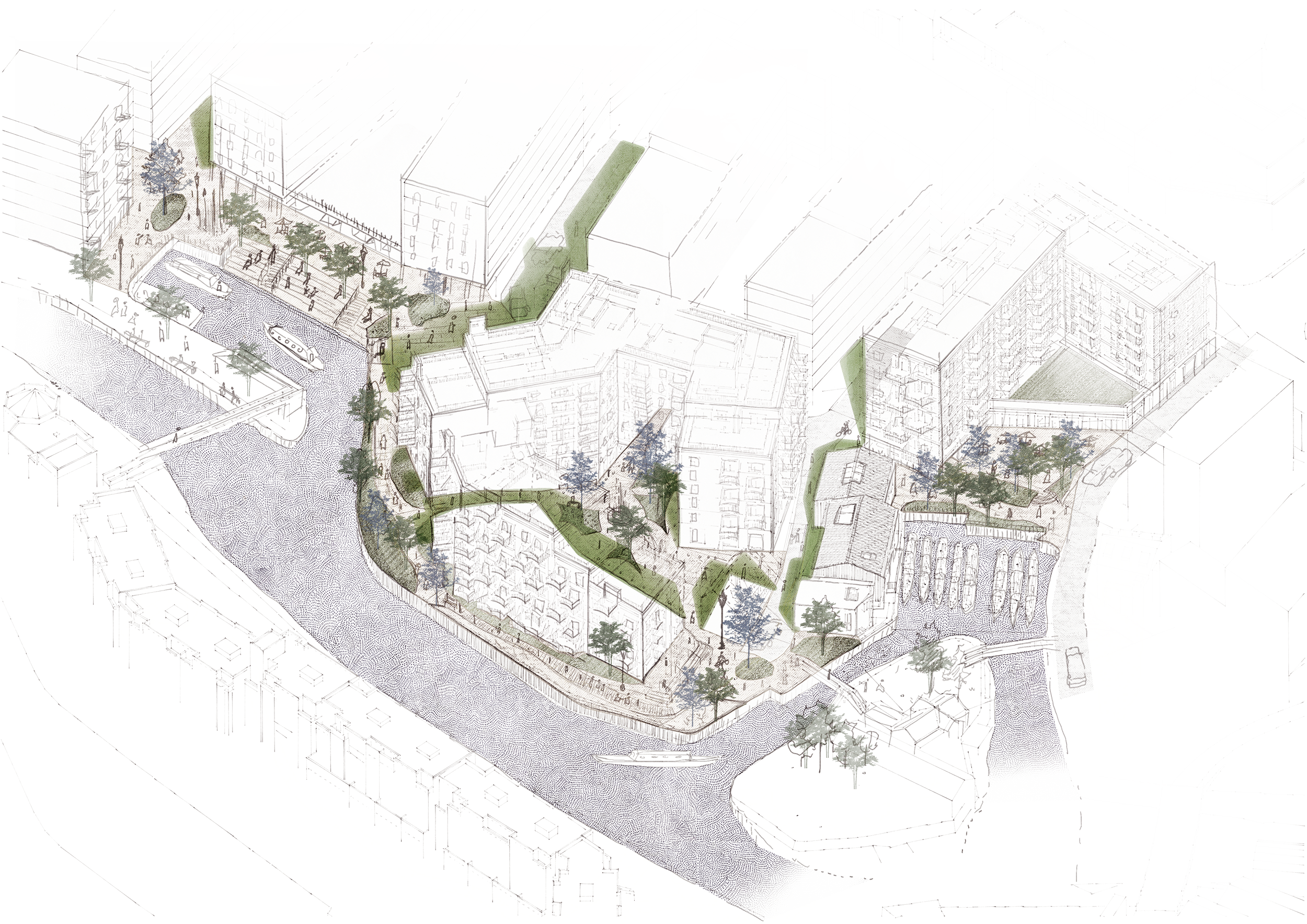 Coffey Architects | Brentford Waterside — Mixed-Use Housing and Retail ...