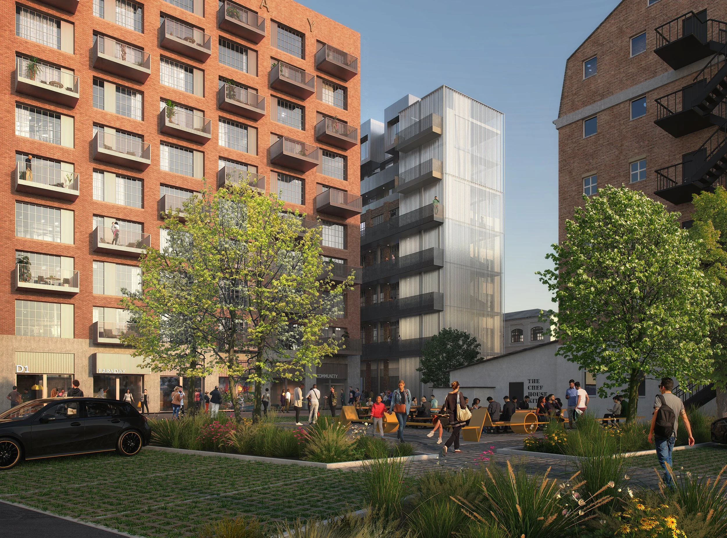 Coffey Architects | Faraday Works — Retrofit and New-Build Housing ...
