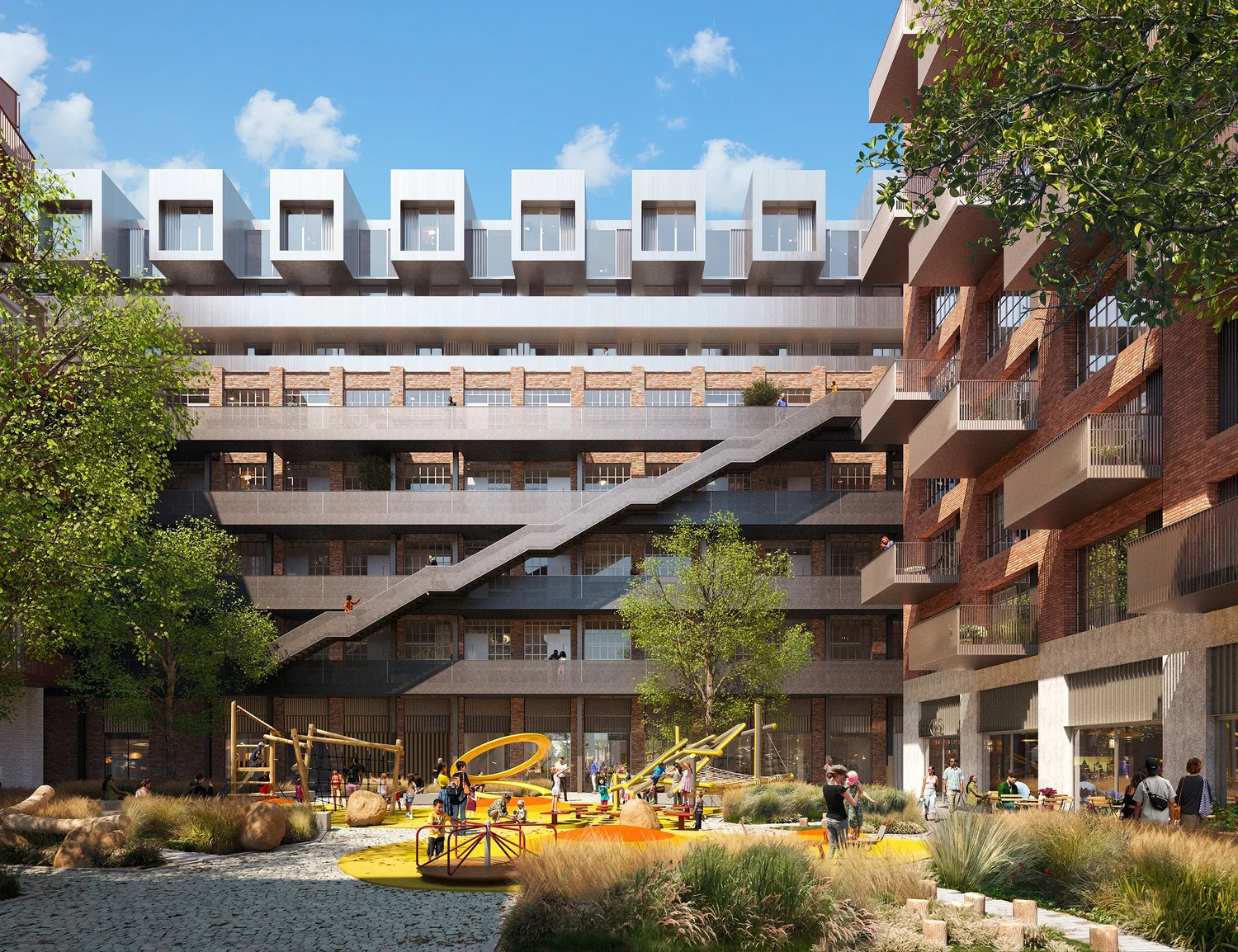 Coffey Architects | Faraday Works — Retrofit and New-Build Housing ...