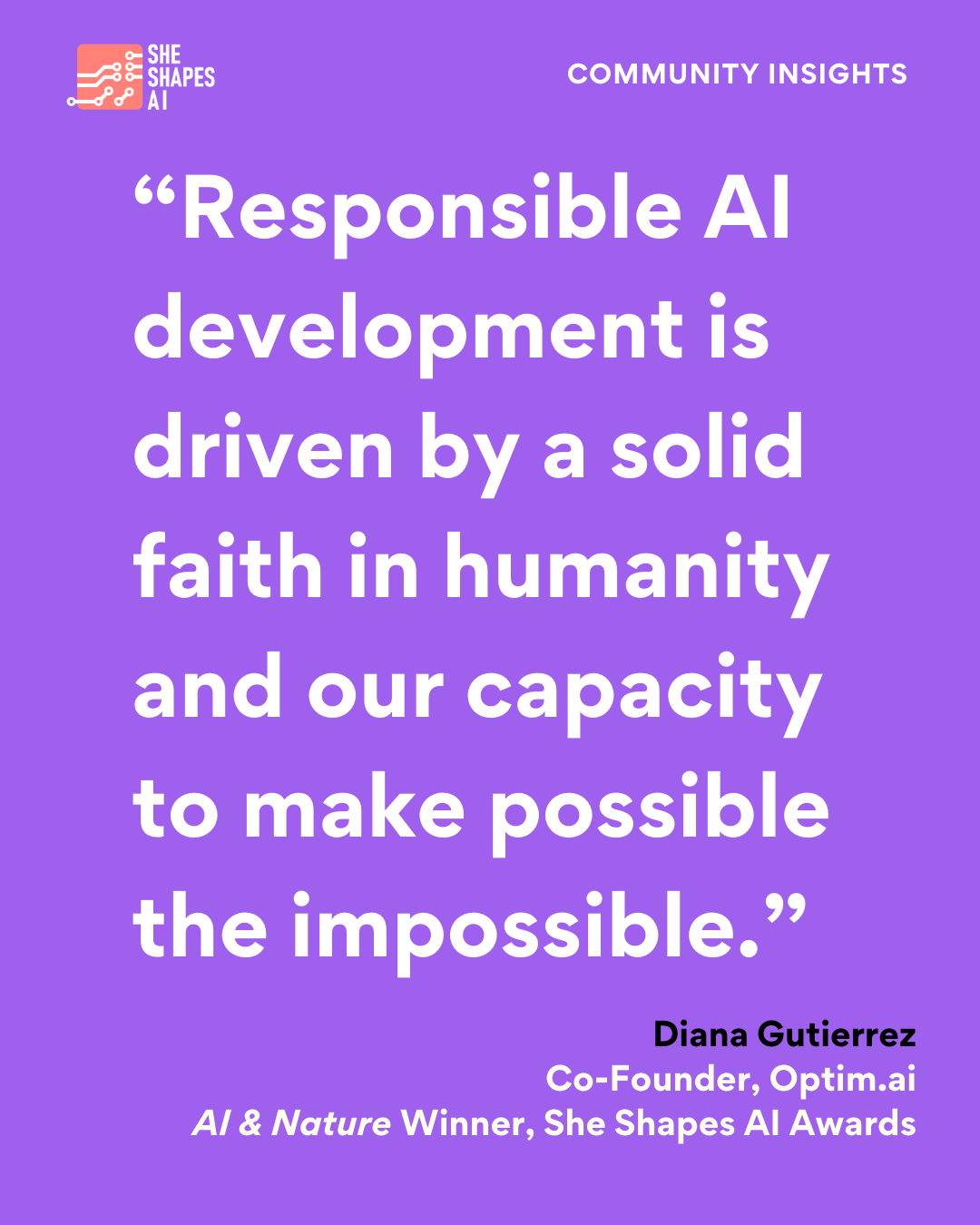 The Power of AI Done Well: Making possible the impossible - the impetus of personal values — She ...