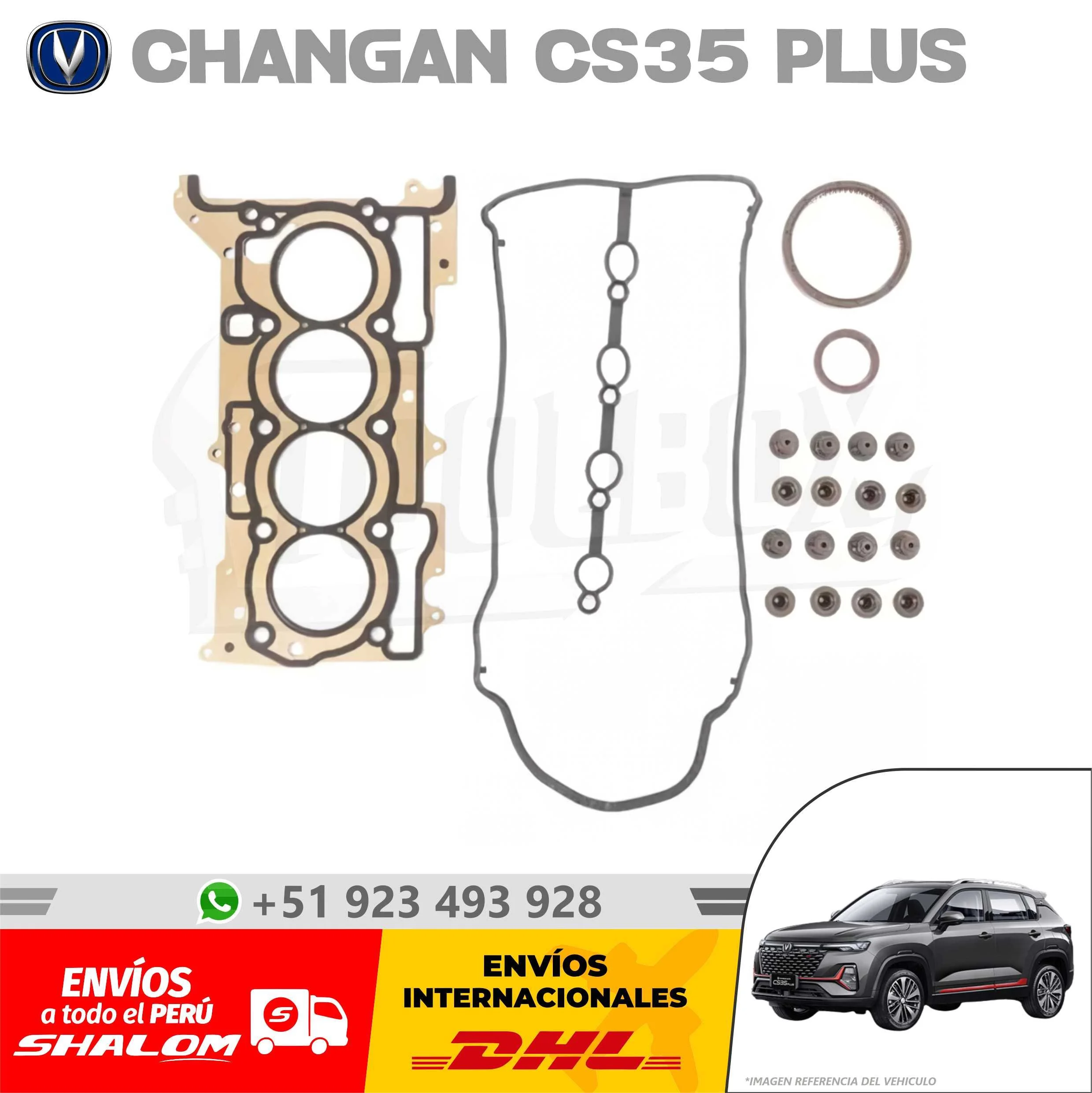 Kit de empaque alta Changan CS35 Plus — Toolbox Repuestos