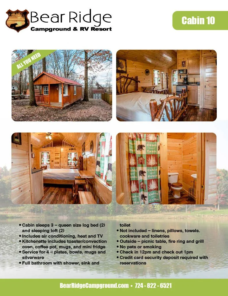 Cabins — Bear Ridge Campground