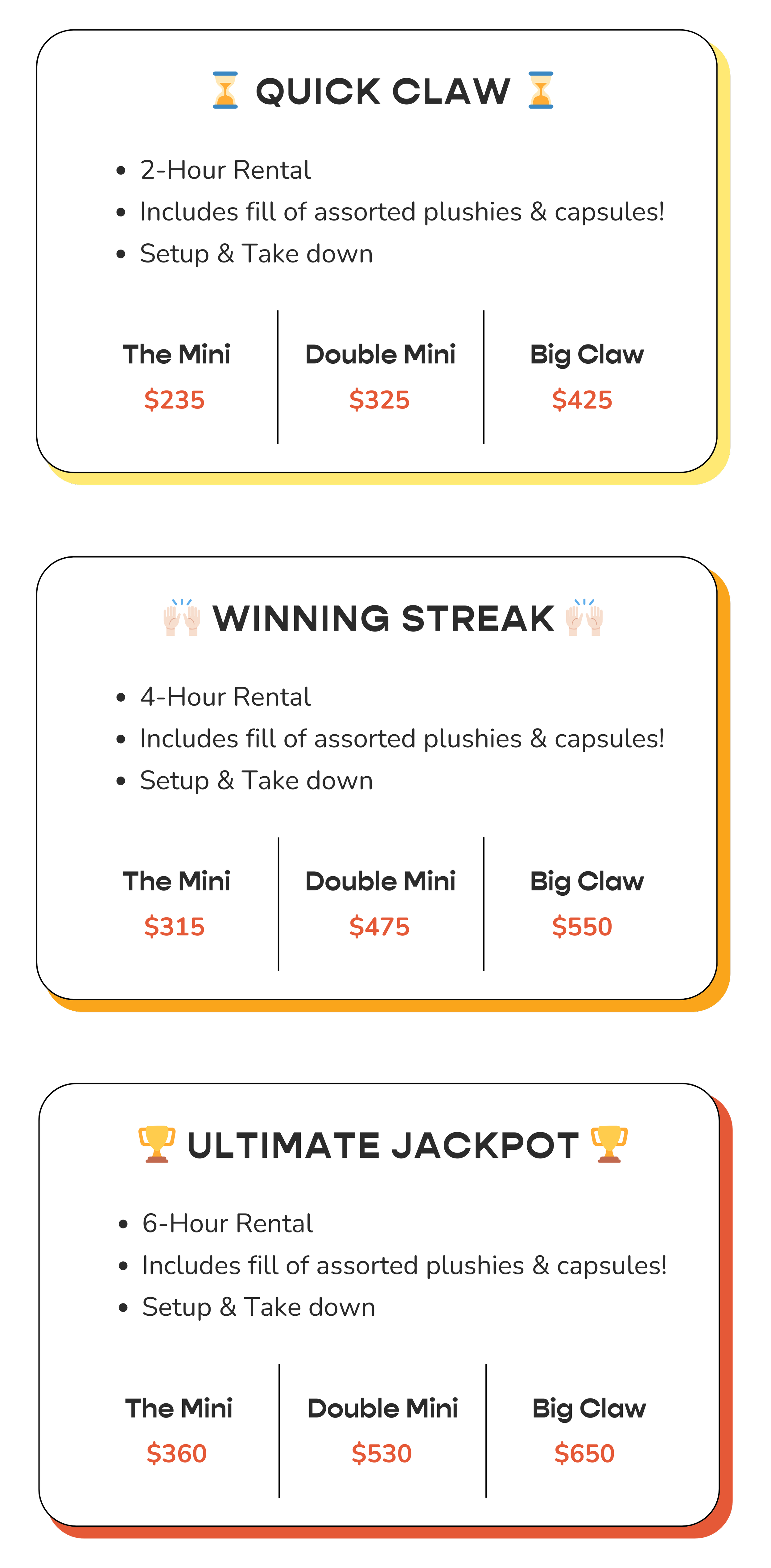 Lucky Claw | LA + OC Claw Machine Rentals for Parties & Events