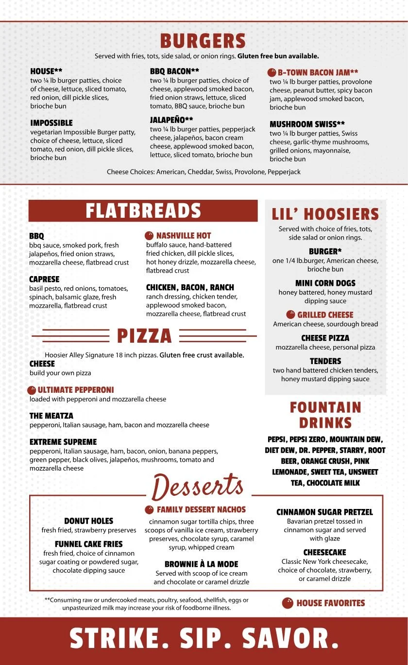 Restaurant and Bar — Hoosier Alley Entertainment