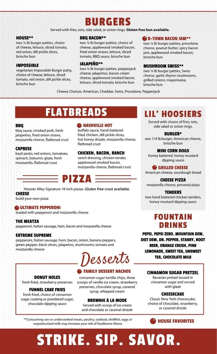 Restaurant and Bar — Hoosier Alley Entertainment