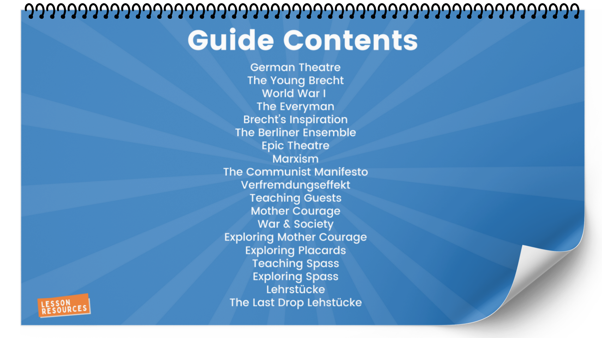 Teaching Bertolt Brecht - Resource Pack — Lesson Resources