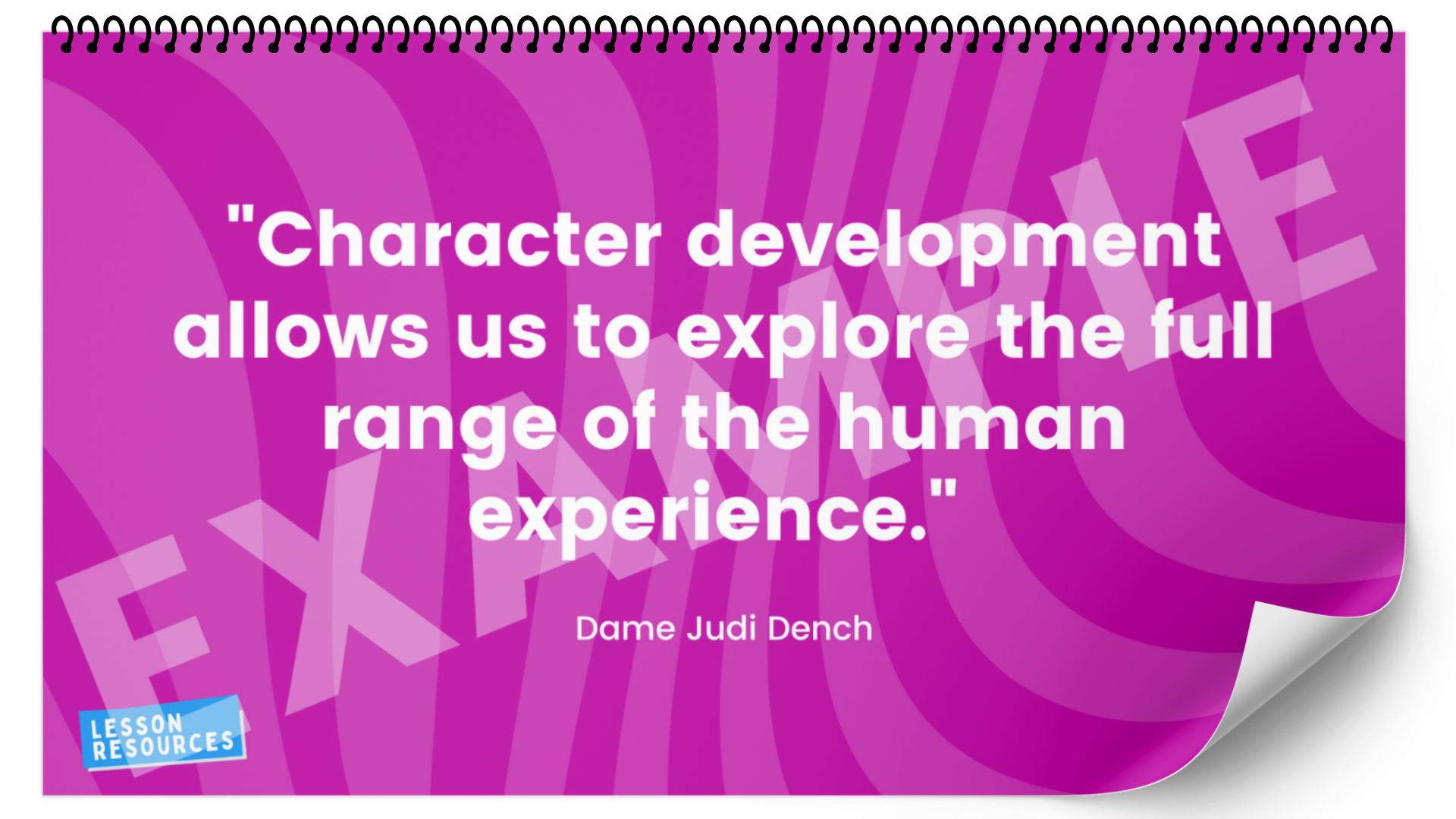 Character Development - Resource Pack — Lesson Resources