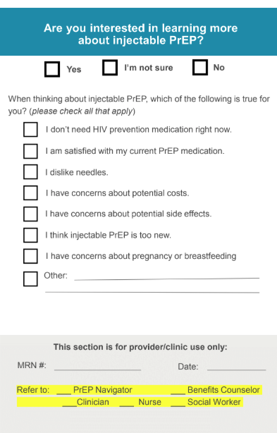 Patient Education | Resources to support active and passive delivery of PrEP-information to ...