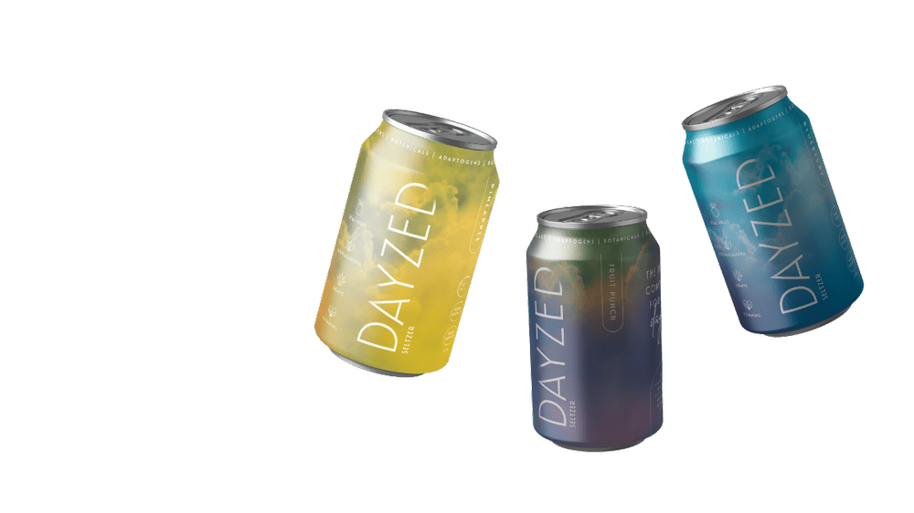 DAYZED THC/CBD Seltzers - Infused Social Tonics + Adaptogens, Real ...