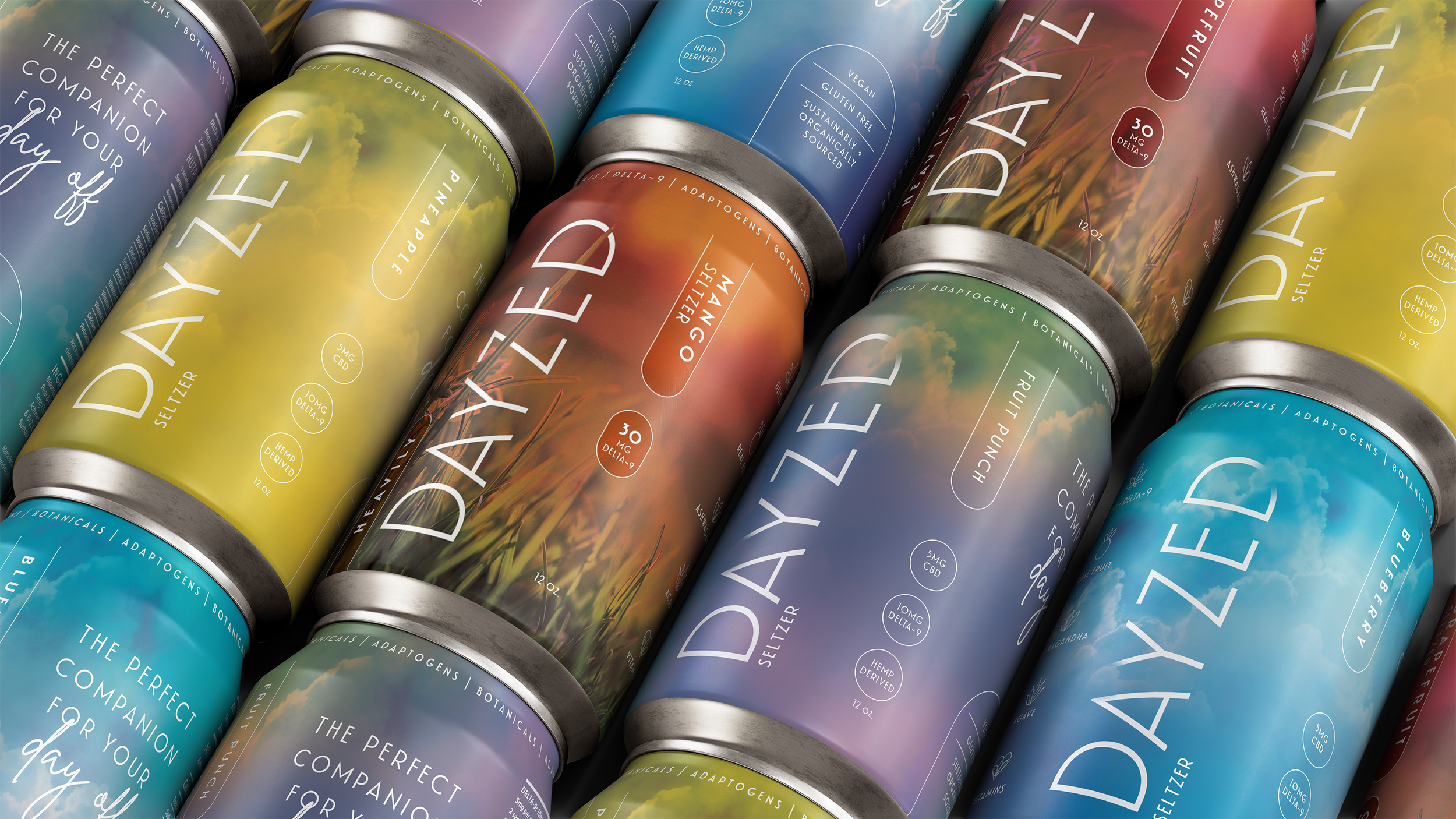 DAYZED THC/CBD Seltzers - Infused Social Tonics + Adaptogens, Real ...