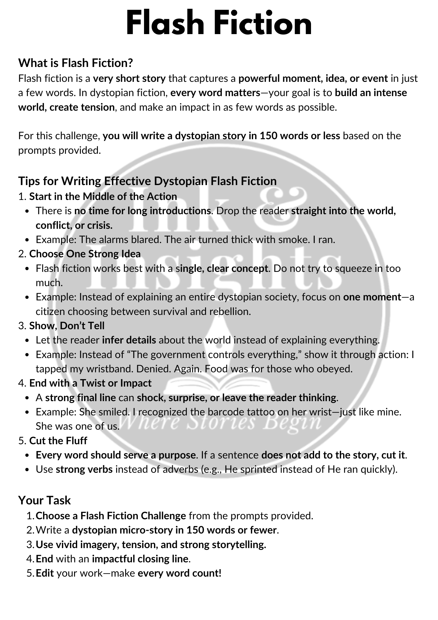 Dystopian Creative Writing Booklet — Ink & Insights