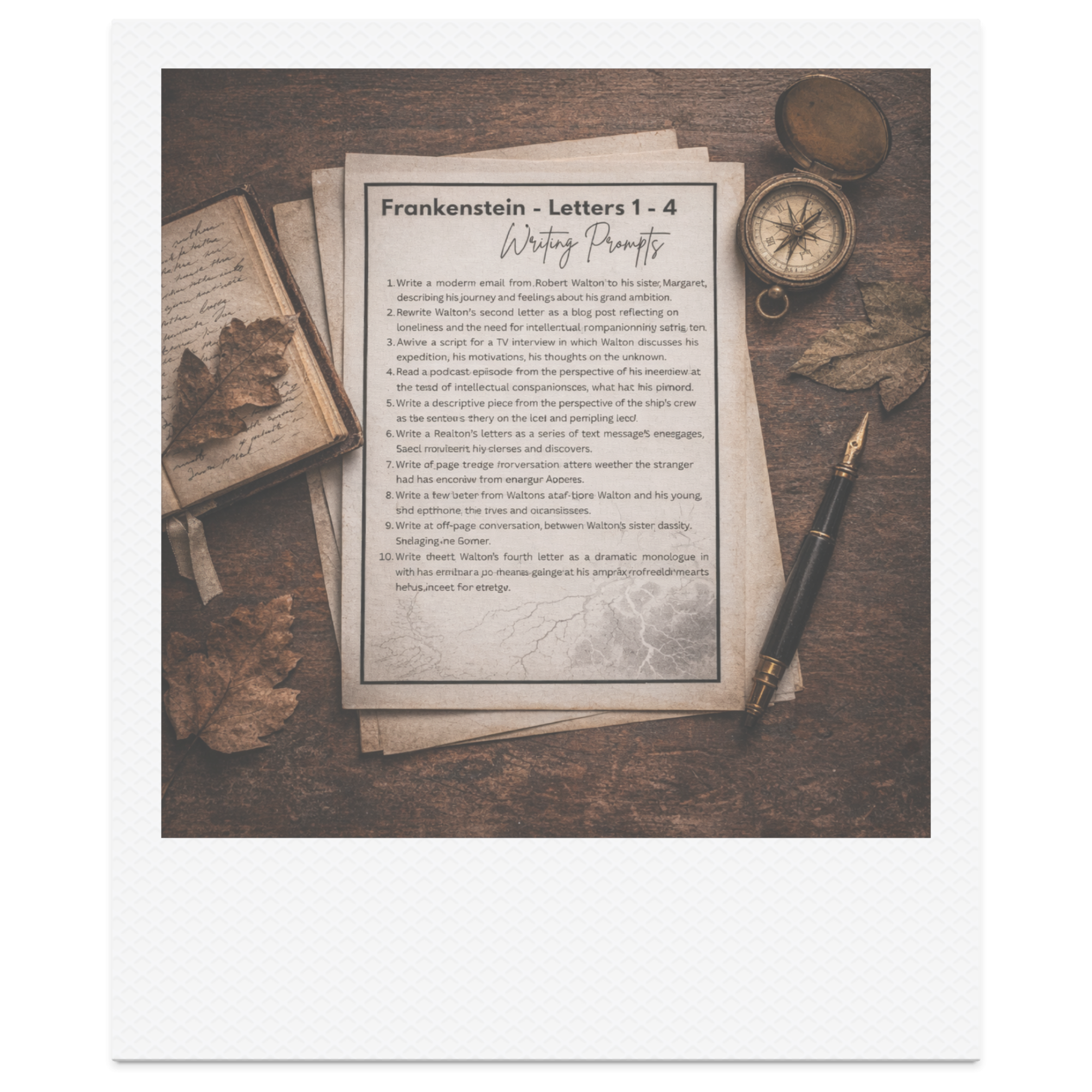 Frankenstein Writing Prompts: 70 Creative Story Ideas Inspired by Mary ...