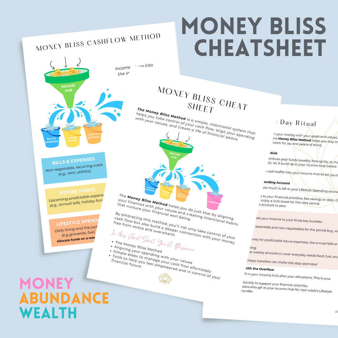 FREE Download! Money Bliss Cheatsheet — Money Bliss Co.