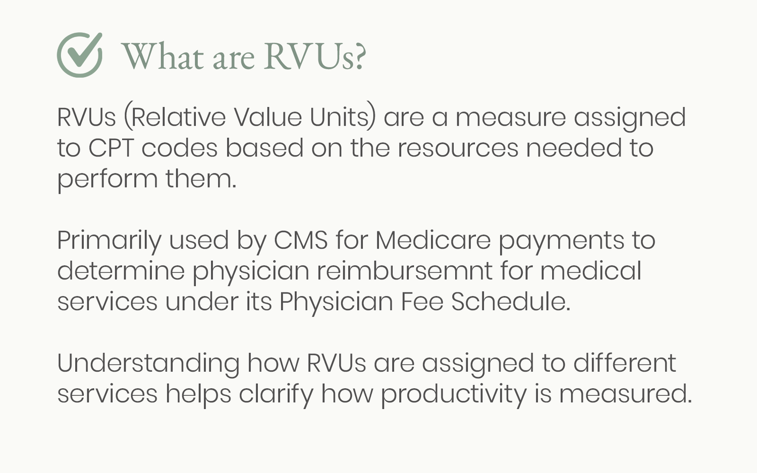 RVUs — kaymedcoding