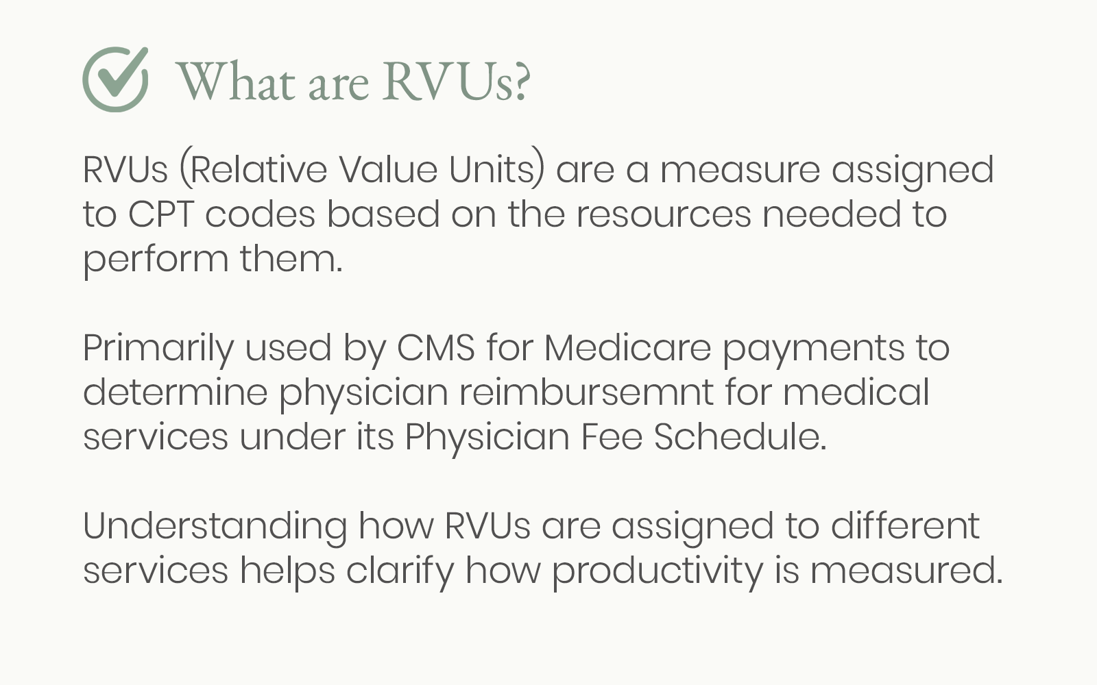 RVUs — kaymedcoding