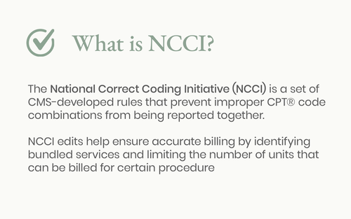 NCCI Edits — kaymedcoding