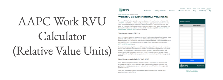 RVUs — kaymedcoding